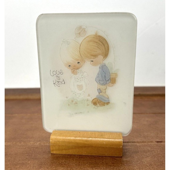 Enesco | Art | 979 Precious Moments Jonathan David Love Is Kind Glass ...
